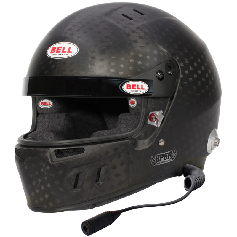 2026 Bell HP6 Evo-II Rally Hans, FIA Helmet Helmet Size 54 cm Color Carbon
